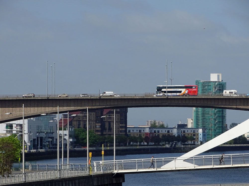 Buses in the landscape